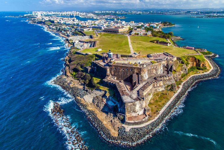 Old San Juan Puerto Rico Map Historic Walled City